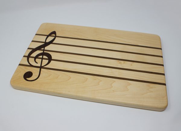 Music Staff with Treble Clef Cutting Board – Rockford Woodcrafts